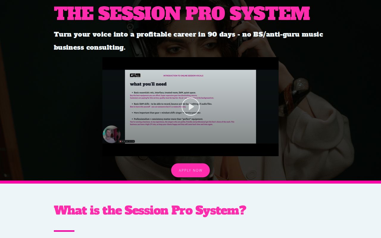 The Session Pro System